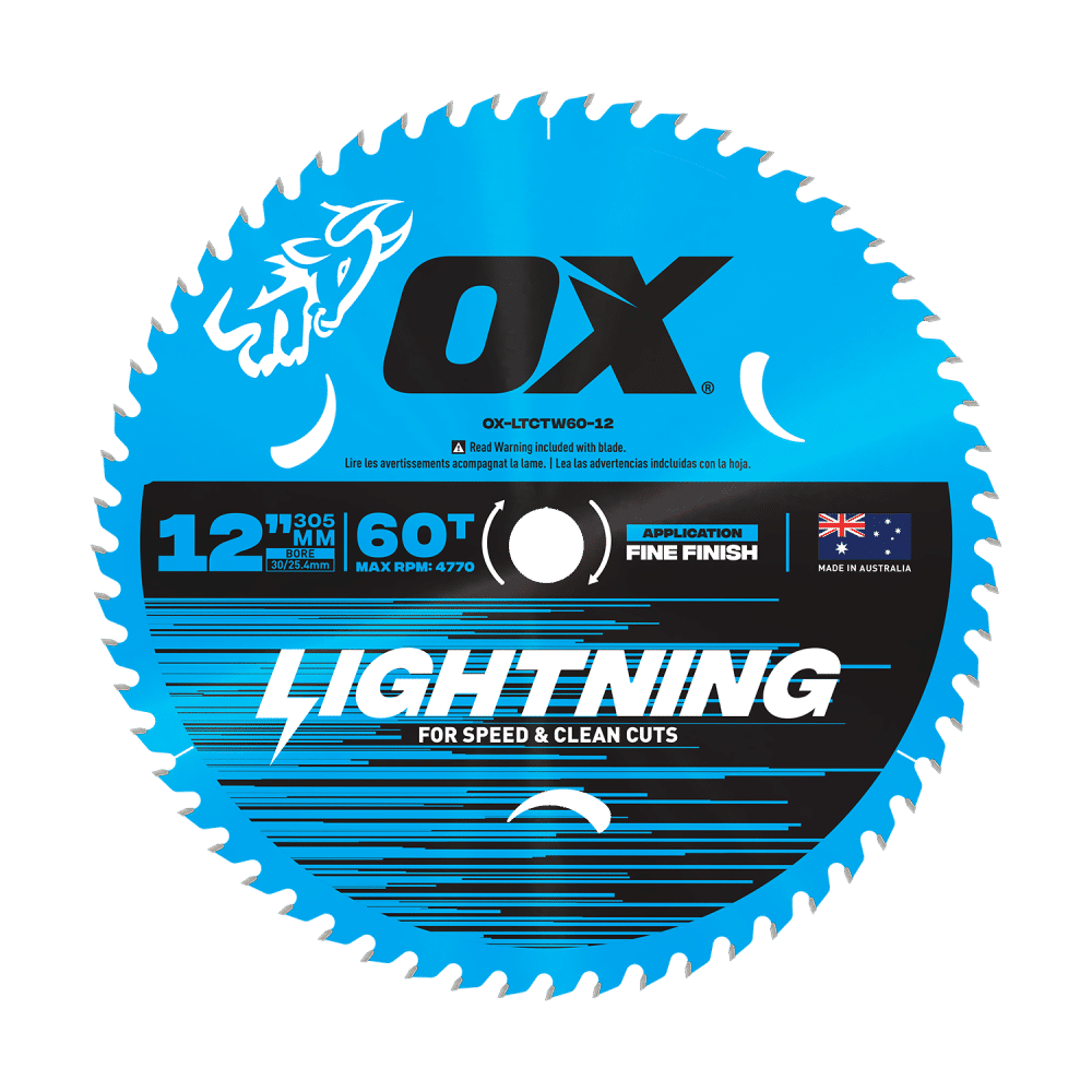 OX Pro Lightning 12-Inch Circular Saw Blade | 60-Tooth _x000D_ - OX ...